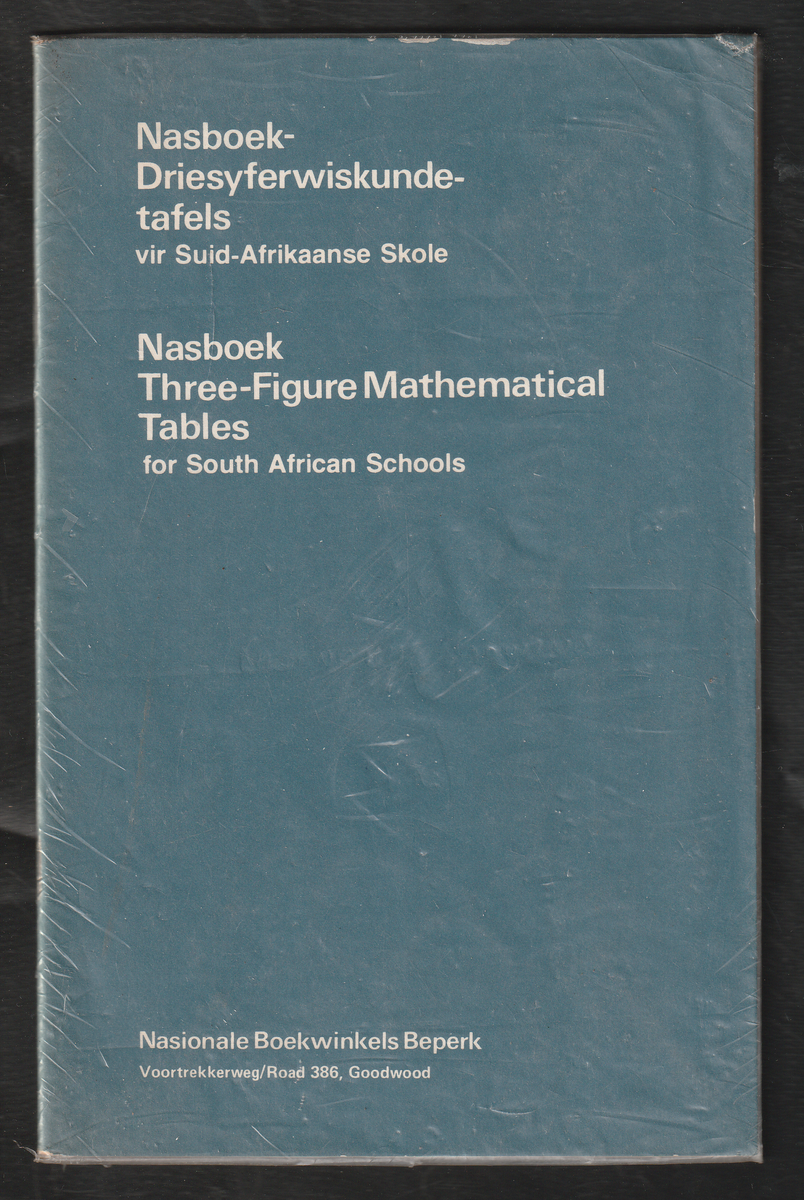 Nasboek Three Figure Mathematical Tables for South African Schools ...